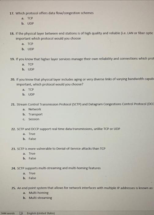 Solved 9. Routing Information Protocol (RIP) is part of a. | Chegg.com