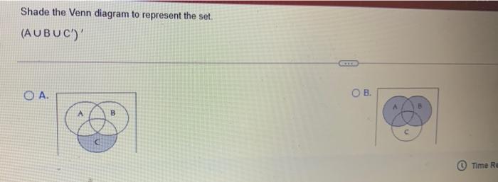 Solved Shade the Venn diagram to represent the set. (AUBUC) | Chegg.com