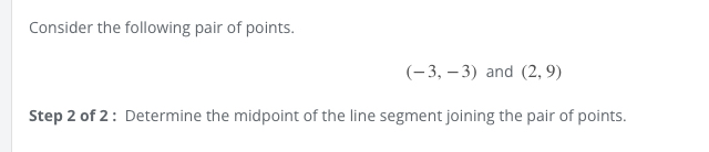 Solved Consider the following pair of points.(-3,-3) ﻿and | Chegg.com