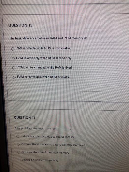Solved QUESTION 13 The Hamming ECC is used to O place data | Chegg.com
