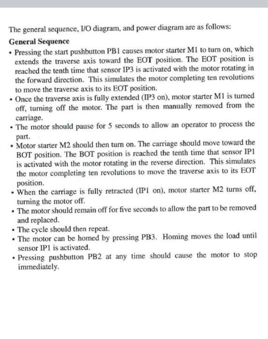 DESIGN A CONTINUOUS CYCLE RECIPROCATING MOTOR PLC | Chegg.com