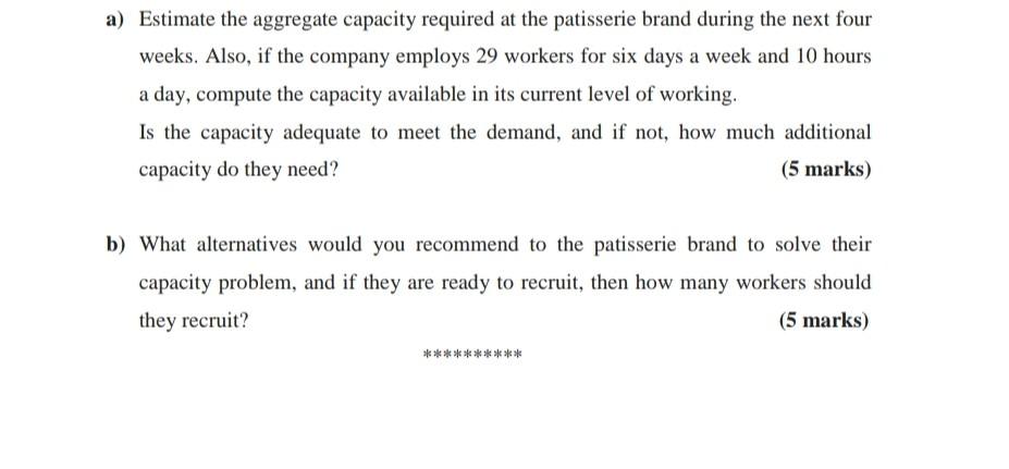 Solved Estimate the aggregate capacity required at the | Chegg.com