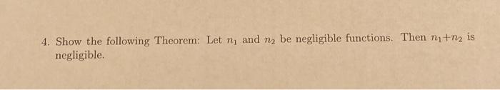 Solved 4. Show the following Theorem: Let n, and nz be | Chegg.com