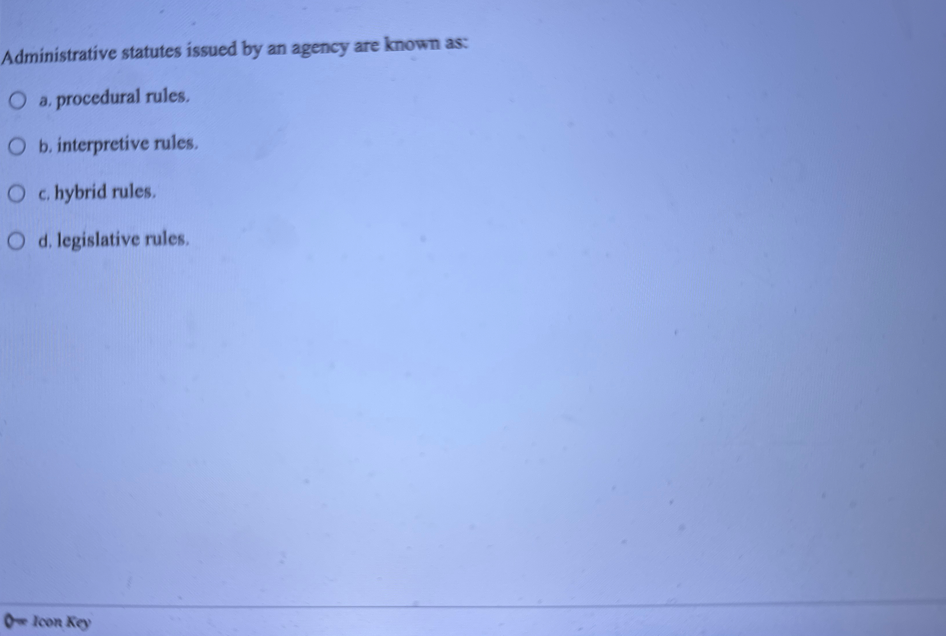 Solved Administrative statutes issued by an agency are known | Chegg.com