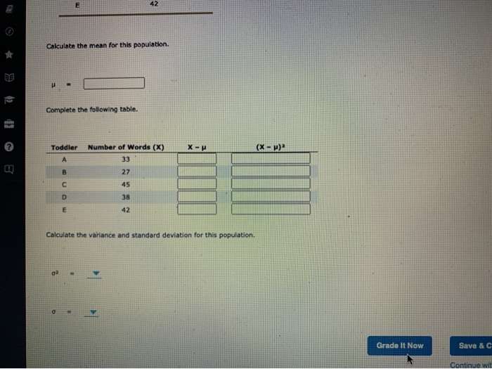 Solved 4. Standard deviation and variance for a population | Chegg.com