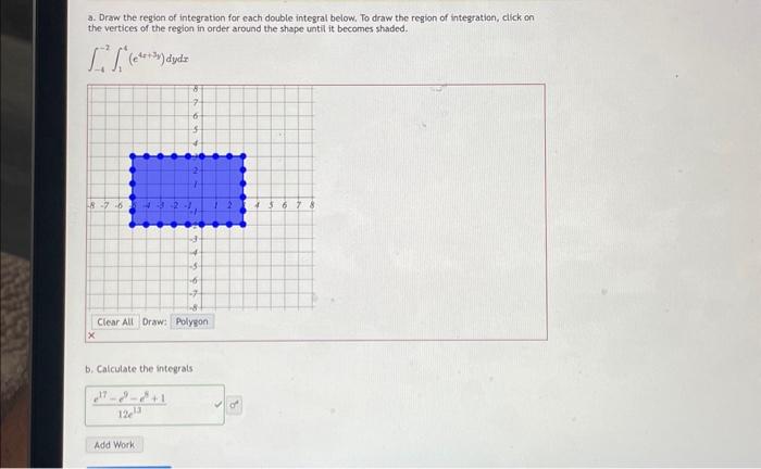 Solved a. Draw the region of integration for each double | Chegg.com