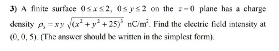 Solved 3) A finite surface 0 | Chegg.com