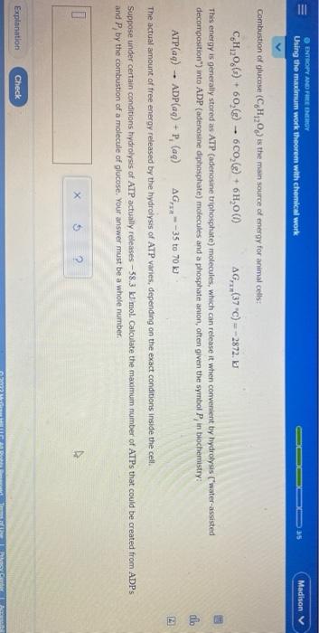 Solved III ENTROPY AND FREE OY Using the maximum work | Chegg.com