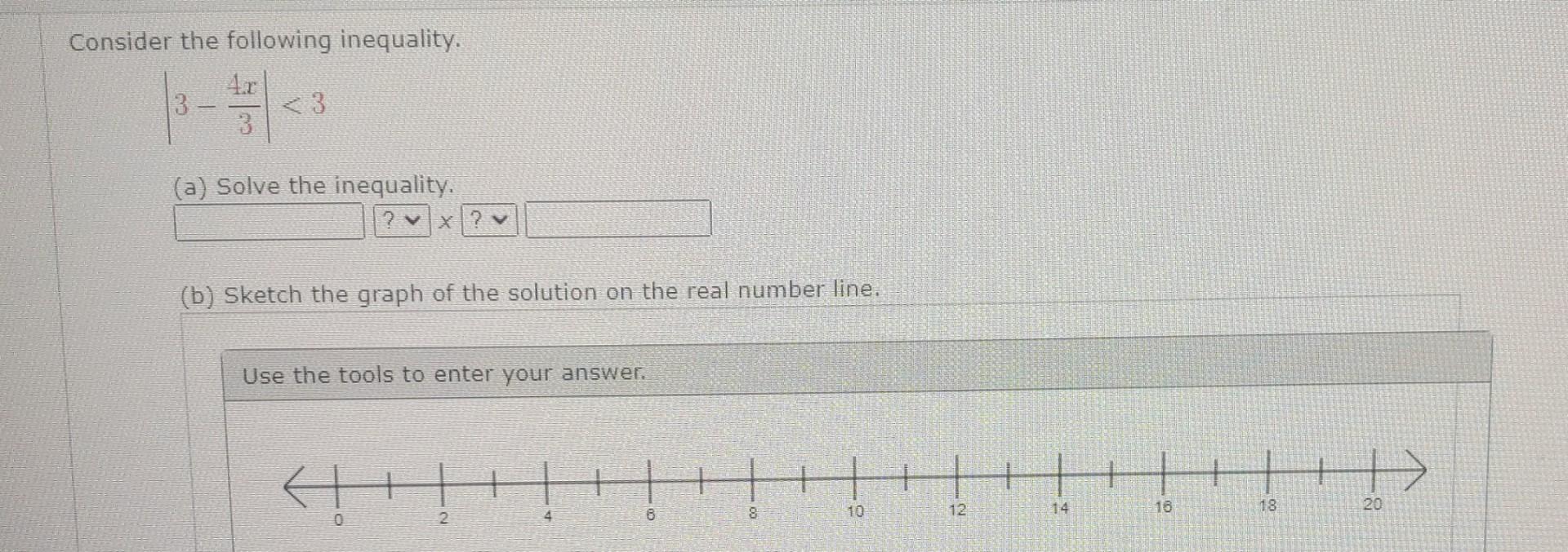 Solved Consider the following inequality. 3