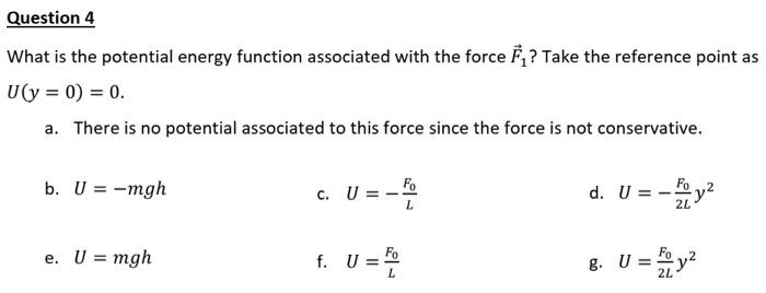 Solved A particle moves under the influence of several | Chegg.com