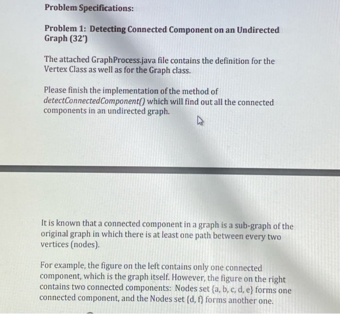 Solved Problem Specifications: Problem 1: Detecting | Chegg.com