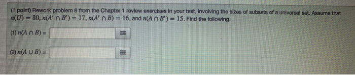 Solved (1 point) Rework problem 5 from the Chapter 1 review | Chegg.com