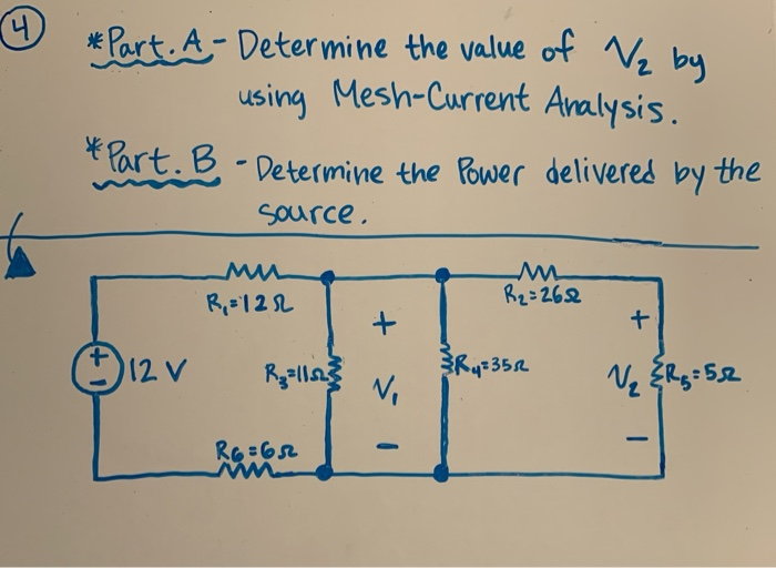 Solved 4 Part A Determine The Value Of V2 By Using 3981