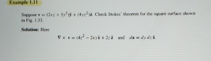 Solved Example 1.11Suppose v=(2xz+3y2)hat(y)+(4yz2)hat(z). | Chegg.com