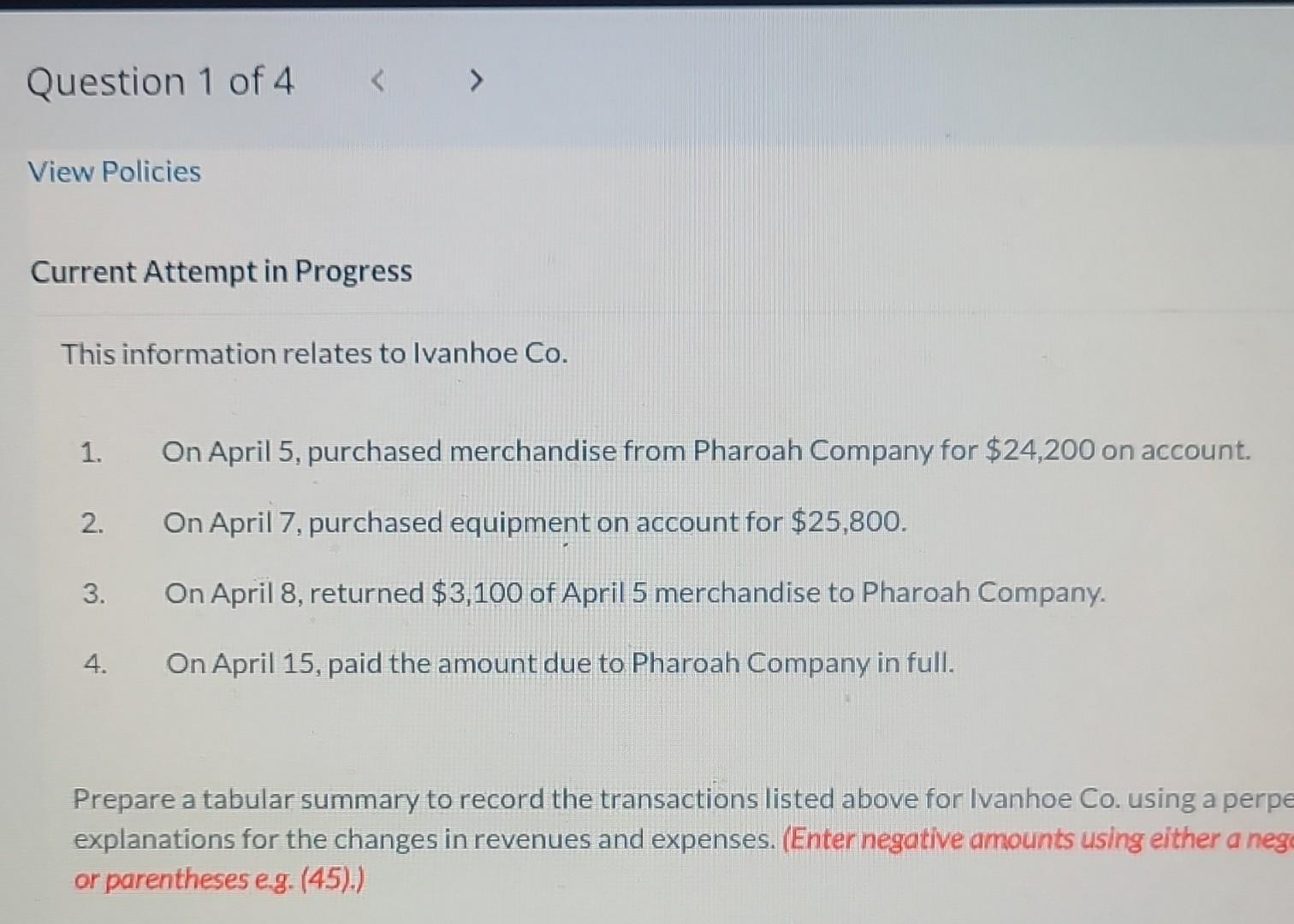 Solved prepare a tubular summary to record transactions | Chegg.com