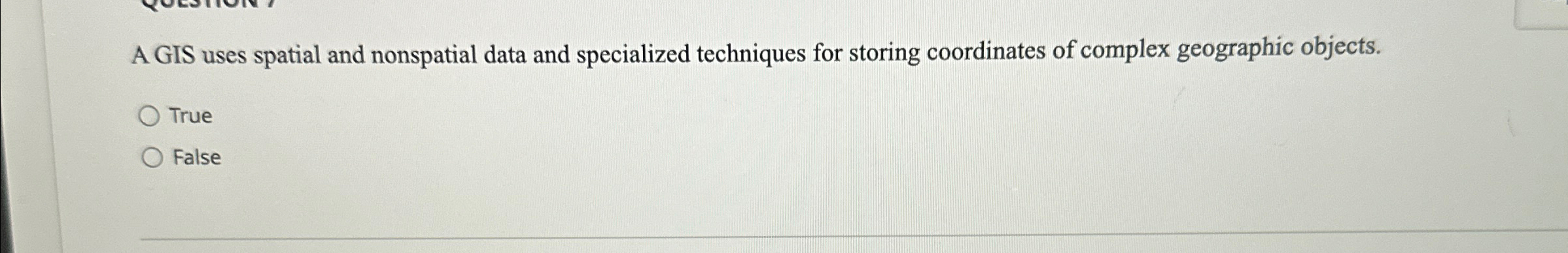 Solved A GIS uses spatial and nonspatial data and | Chegg.com