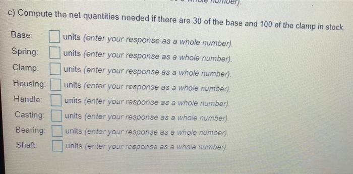 Solved determine net quantities if there are 30 of the base | Chegg.com