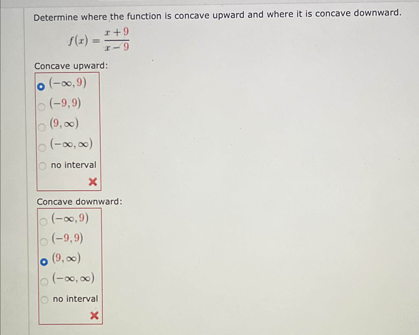 Solved Determine where the function is concave upward and | Chegg.com