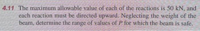 Solved 4.11 The maximum allowable value of each of the | Chegg.com