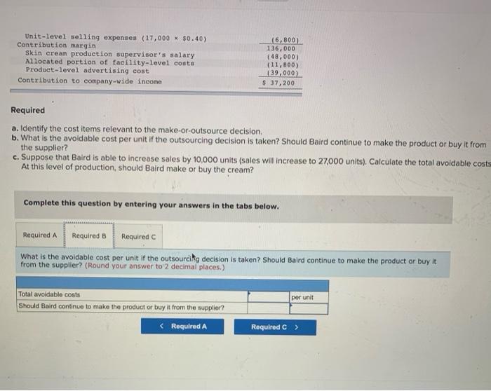 Solved Problem 13-25A (Algo) Effects of the level of | Chegg.com