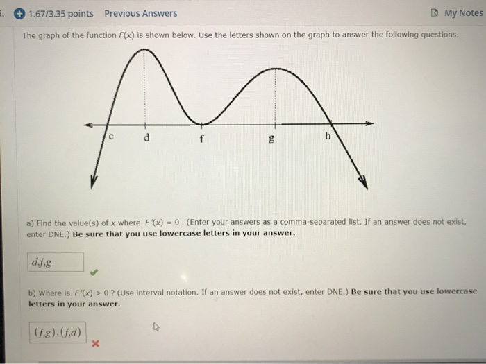 Solved + 1.67/3.35 points Previous Answers My Notes The | Chegg.com