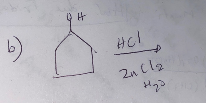 Solved OH HCl ZnCl2 HD | Chegg.com