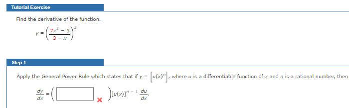 Solved Tutorial ExerciseFind the derivative of the | Chegg.com