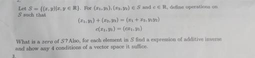 Solved Let S={(x,y)|x,yinR}. For (x1,y1),(x2,y2)inS and | Chegg.com Solved Let S={(x,y)|x,yinR}. For (x1,y1),(x2,y2)inS and | Chegg.com