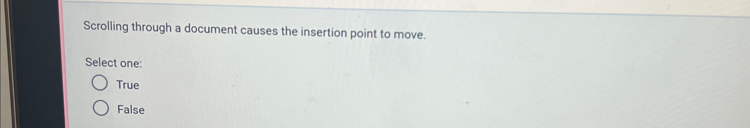 Solved Scrolling through a document causes the insertion | Chegg.com