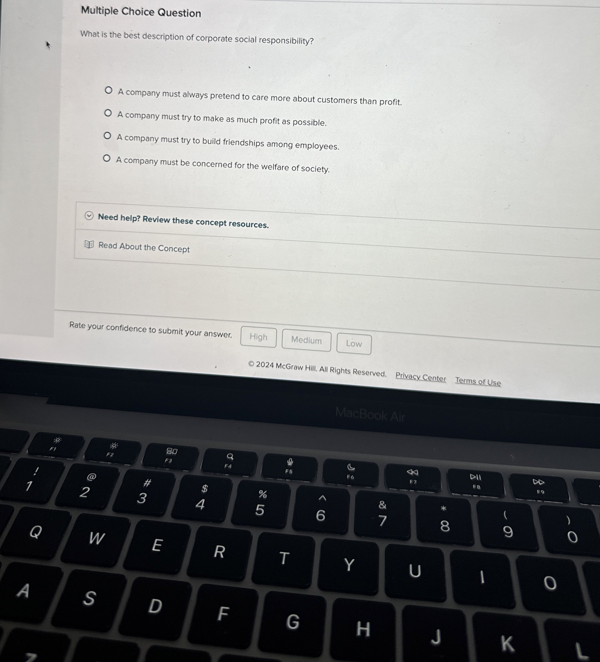 Solved Multiple Choice QuestionWhat is the best description | Chegg.com