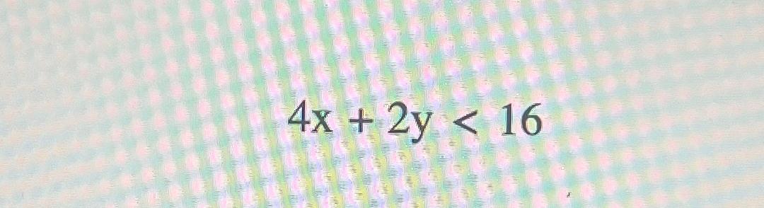 Solved 4x+2y