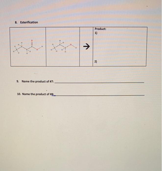 Solved Draw the product(s) of the following reactions: 1. | Chegg.com
