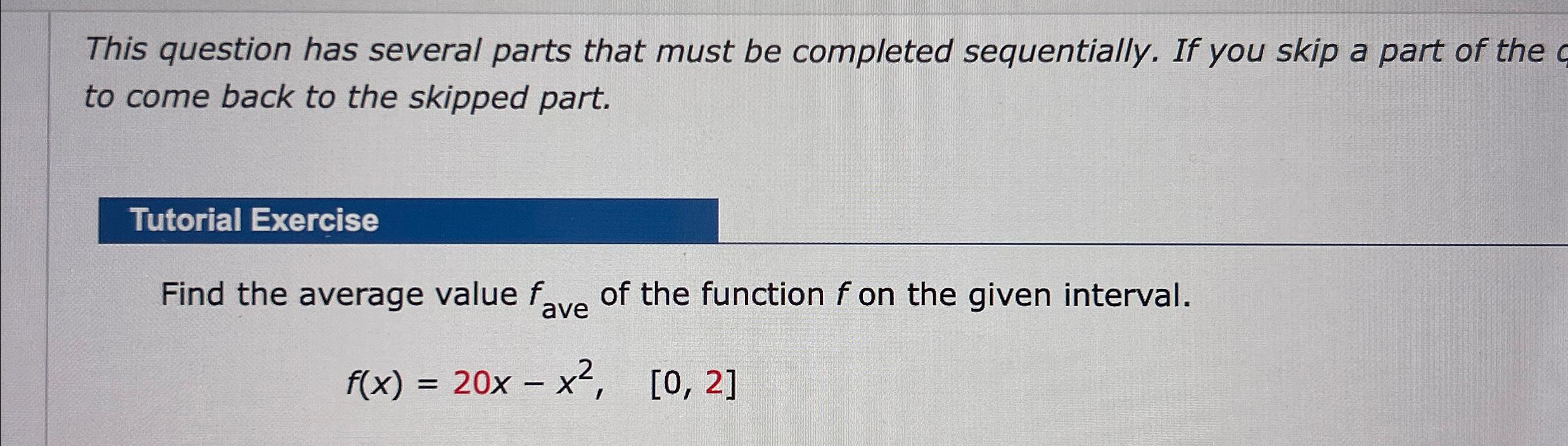 Solved This question has several parts that must be | Chegg.com
