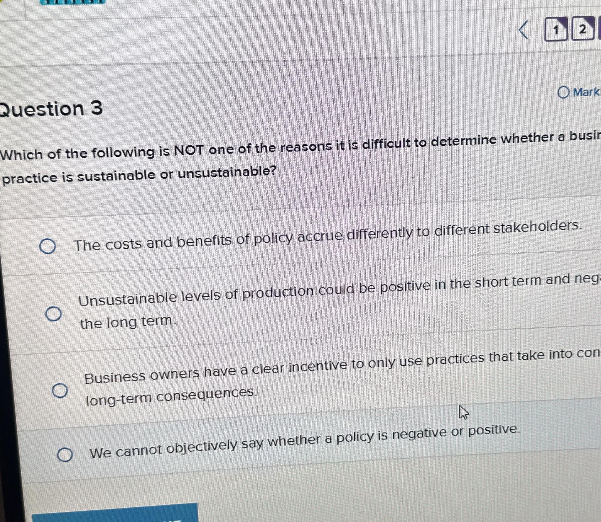 Solved Question 3MarkWhich of the following is NOT one of | Chegg.com