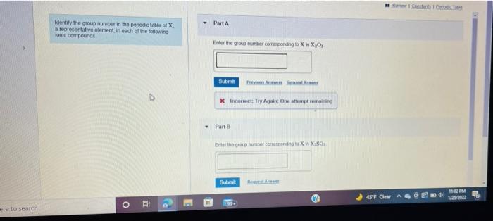 Solved Part A Identify the group number in the periodic | Chegg.com
