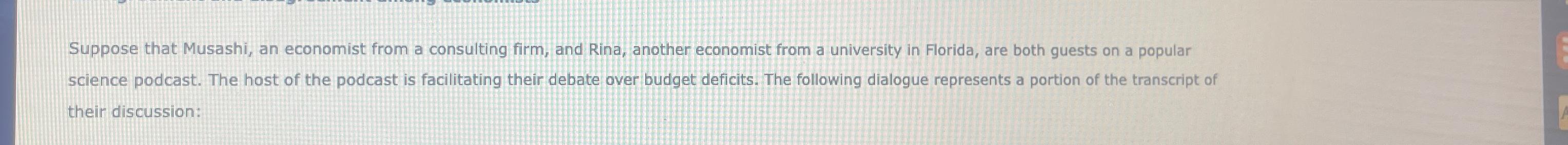 Solved Suppose that Musashi, an economist from a consulting | Chegg.com Solved Suppose that Musashi, an economist from a consulting | Chegg.com