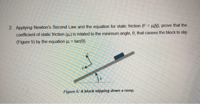 Solved 2. Applying Newton's Second Law and the equation for | Chegg.com
