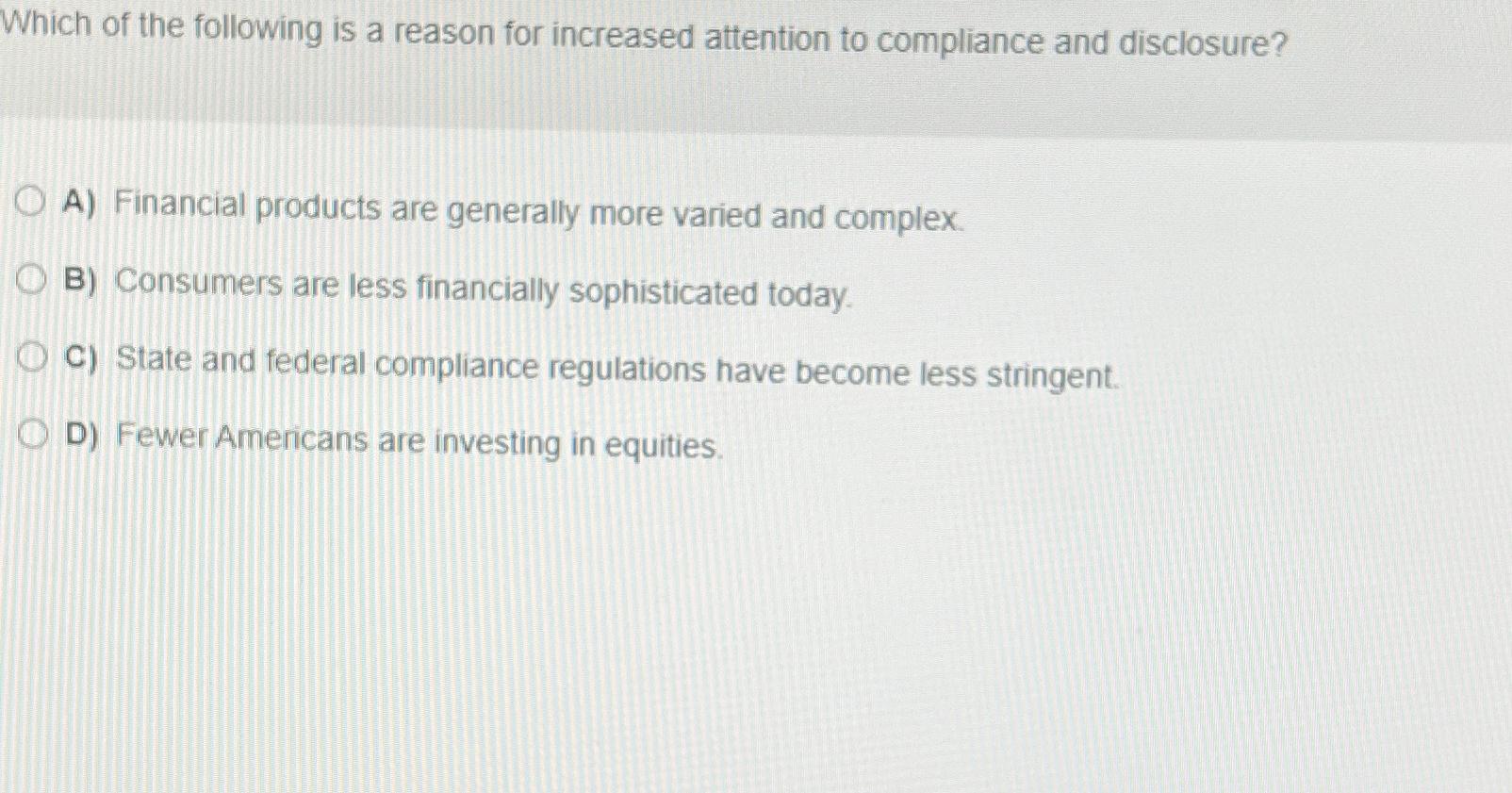 Solved Which of the following is a reason for increased | Chegg.com