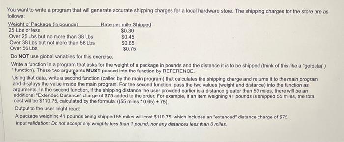 Solved You want to write a program that will generate | Chegg.com