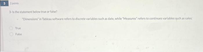 Solved 3. Is the statement below true or false? - | Chegg.com