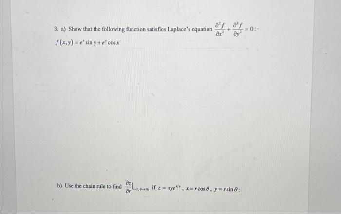 Solved 3. a) Show that the following function satisfies | Chegg.com
