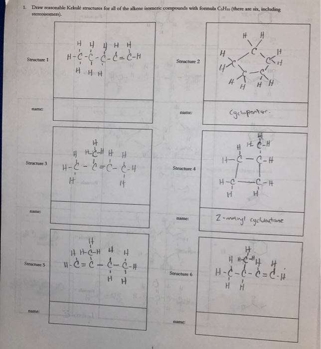 Solved Draw reasonable Kekulé structures for all of the | Chegg.com