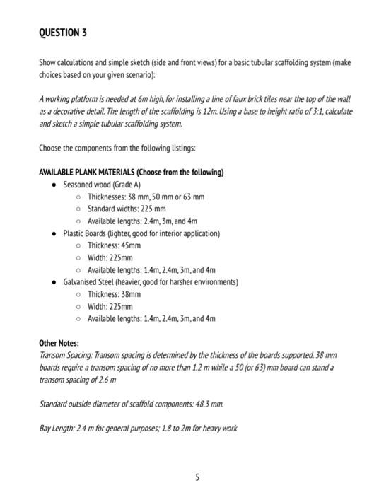 Solved Tubular Scatfolding Independent Scaffolds - these are | Chegg.com