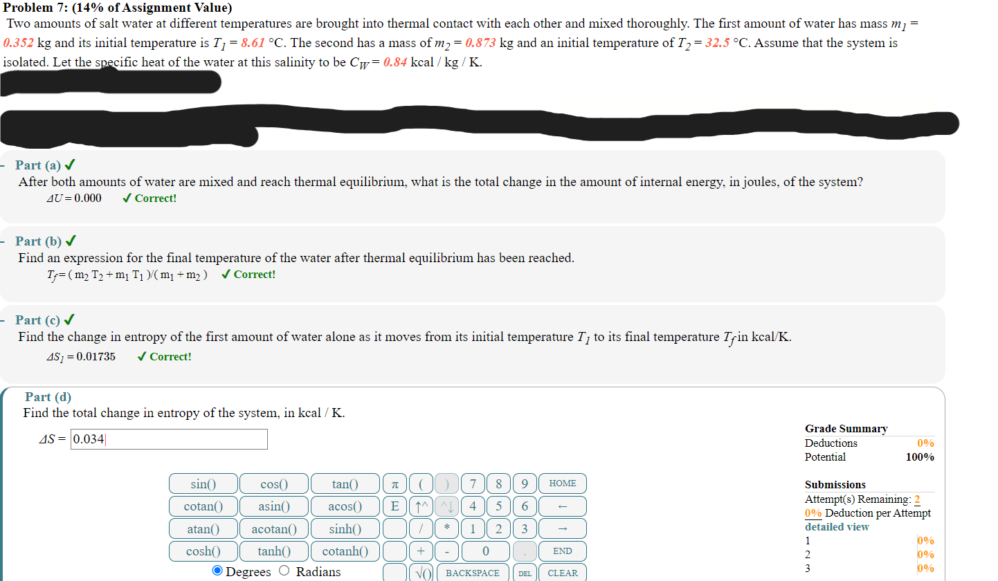 Solved Find the answer to part d please. The only blocked | Chegg.com