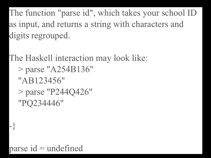 Solved In Haskell. Any sorting algorithim is accepted. The | Chegg.com