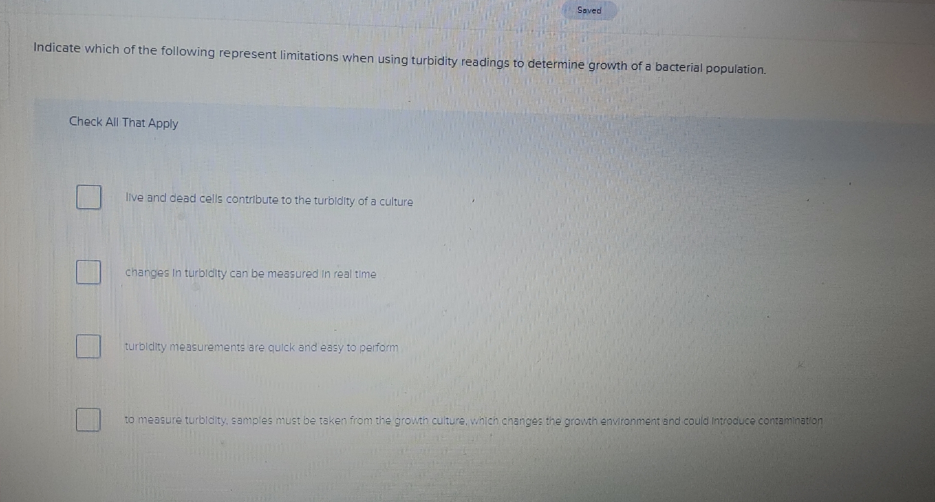 Solved Indicate which of the following represent limitations | Chegg.com