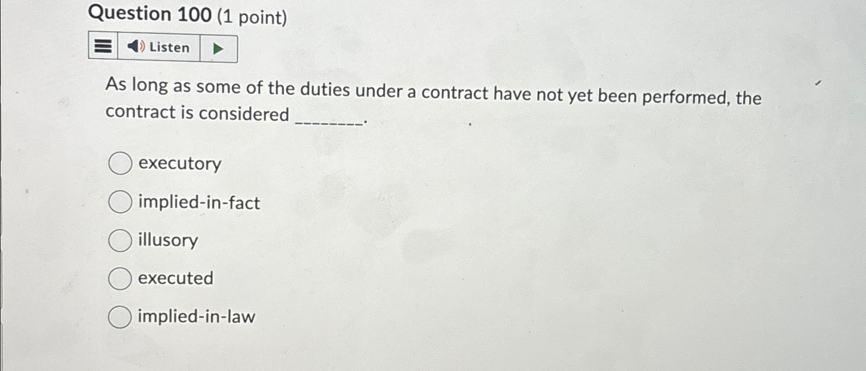 Solved Question 100 (1 ﻿point)As long as some of the duties | Chegg.com