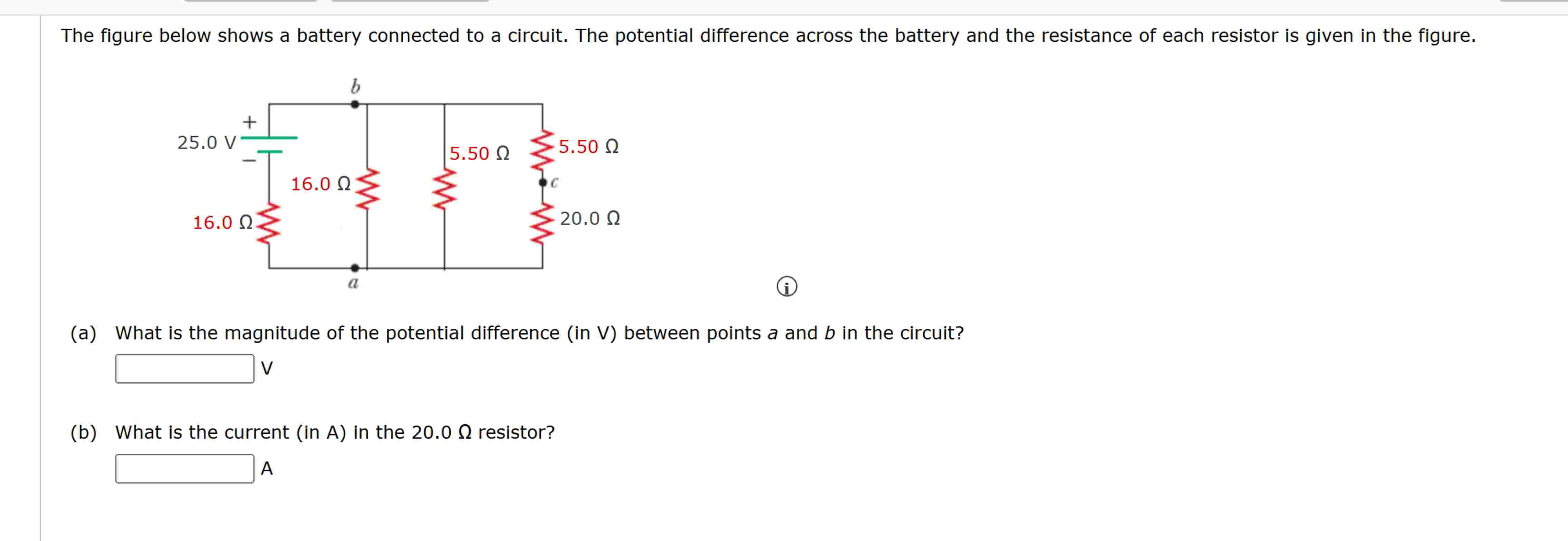 Solved The figure below shows a battery connected to a | Chegg.com
