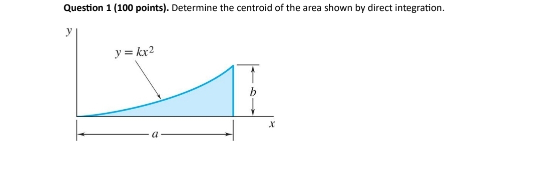 Solved Question 1 (100 ﻿points). ﻿Determine the centroid of | Chegg.com