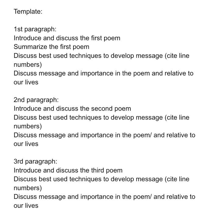 Write 3 paragraphs (each paragraph should be long - | Chegg.com